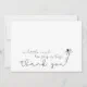 Modern Simple Line Art Thank You Card | Zazzle