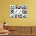 modern simple minimal multi photo family gift poster | Zazzle