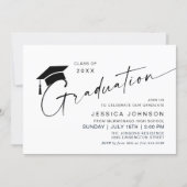 Modern Simple Minimalist Graduation Party Invitation | Zazzle