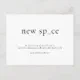 Modern Simple New Place New Space Moving Postcard | Zazzle