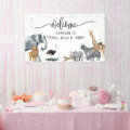 Modern Simple Party Animal Birthday Welcome Banner | Zazzle