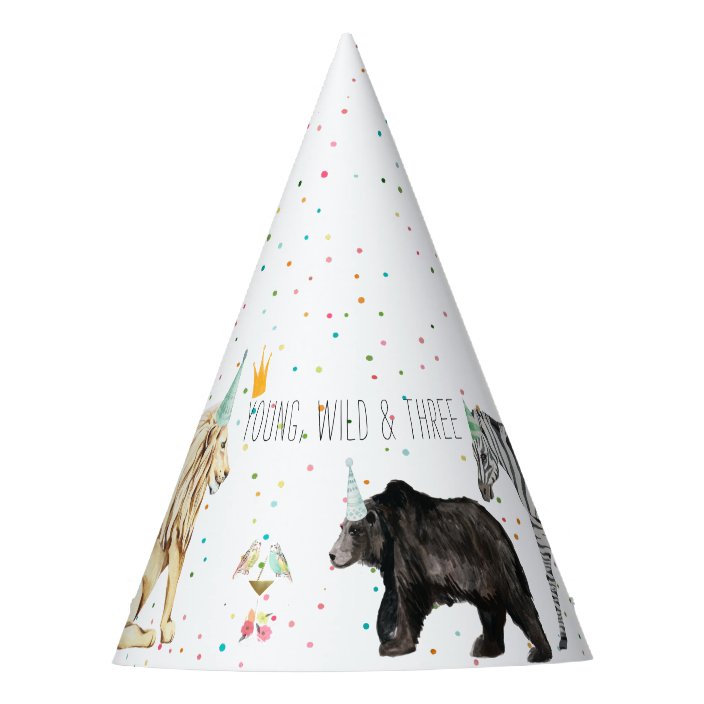 Modern Simple Party Animal Party Hat | Zazzle.com
