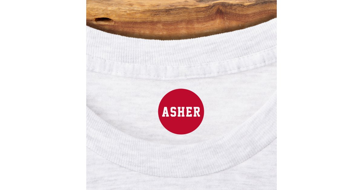 Modern Simple Personalized Back To School Kids' Labels | Zazzle