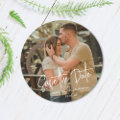 Modern Simple Photo Save the Date QR Code Wedding Invitation | Zazzle