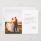Modern Simple Photo Wedding W Note Landscape Thank You Card | Zazzle