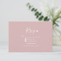 Modern Simple Pink and Hearts RSVP Invitation | Zazzle