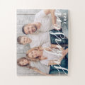 Modern Simple Playful Script Family Photo Jigsaw Puzzle | Zazzle