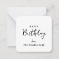 Modern Simple Preppy Happy Birthday Greeting Note Card | Zazzle