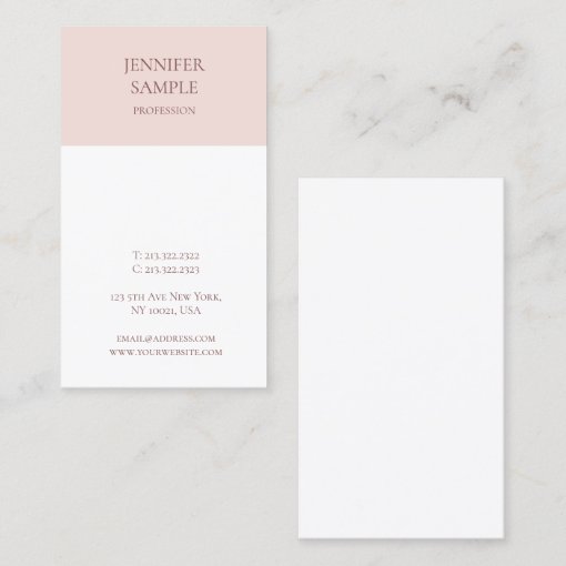Modern Simple Professional Design Cute Template Business Card | Zazzle