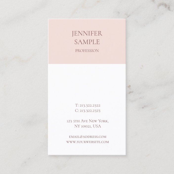 Modern Simple Professional Design Cute Template Business Card | Zazzle.com