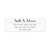 Modern Simple Professional Office Return Address Label | Zazzle