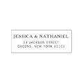 Modern Simple Return Address Rubber Stamp | Zazzle
