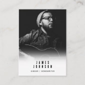 Modern Simple Singer Musician Photography Business Card | Zazzle