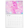 Modern simple trendy elegant chic marble patterns calendar | Zazzle
