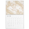 Modern simple trendy elegant chic marble patterns calendar | Zazzle