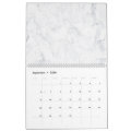 Modern simple trendy elegant chic marble patterns calendar | Zazzle