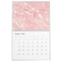 Modern simple trendy elegant chic marble patterns calendar | Zazzle
