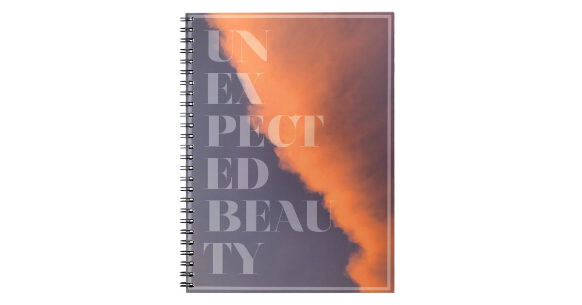 Modern, simple, urban design of Unexpected Beauty Notebook | Zazzle