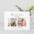 Modern Simple Wedding Baby Picture Table Number | Zazzle