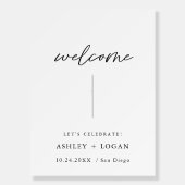 Modern Simple Wedding Reception Welcome Sign | Zazzle