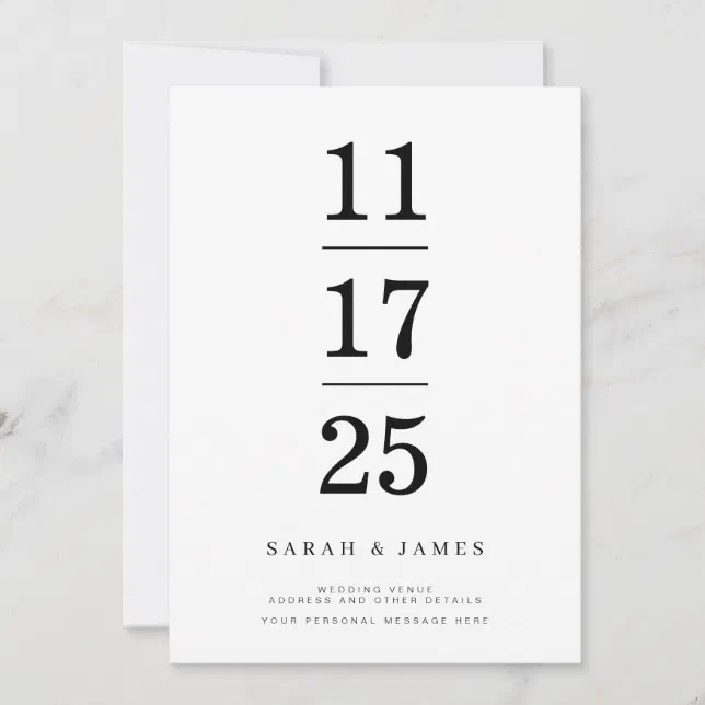 Modern Simple Wedding Save the Date | Zazzle