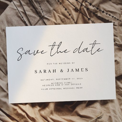 Modern Simple Wedding Save the Date Invitation | Zazzle