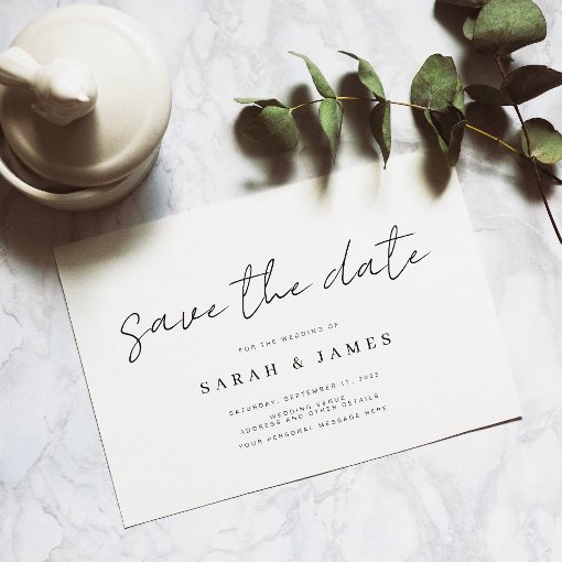 Modern Simple Wedding Save the Date Invitation | Zazzle