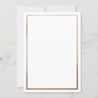 Modern Simple White Gold Cross Border Confirmation Invitation | Zazzle