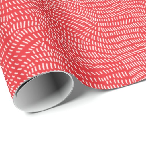 Modern Simple White Red Gift Wrapping Paper | Zazzle