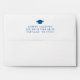 Modern Simplicity Blue Graduation Envelope | Zazzle