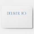 Modern Simplicity Blue Graduation Envelope | Zazzle