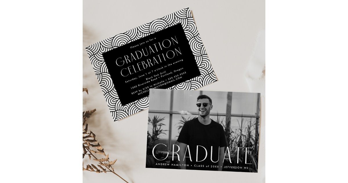 Modern Simplicity Photo Graduation Party Invitation | Zazzle