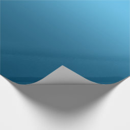 Modern Sky and Ocean Blue Ombre Wrapping Paper | Zazzle