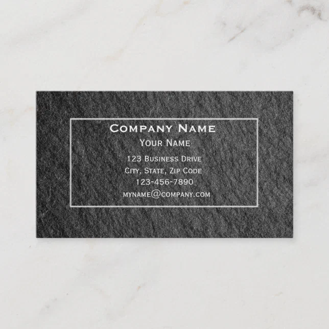 Modern Slate Business Card | Zazzle