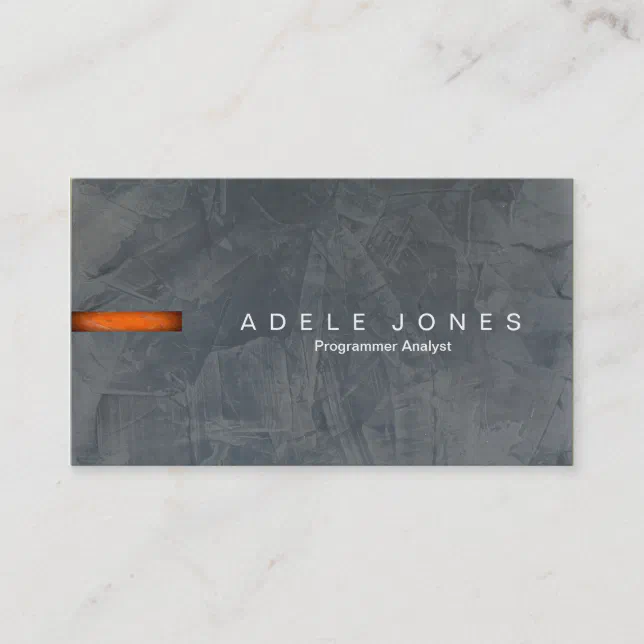 Modern Slate Programmer Business Card | Zazzle