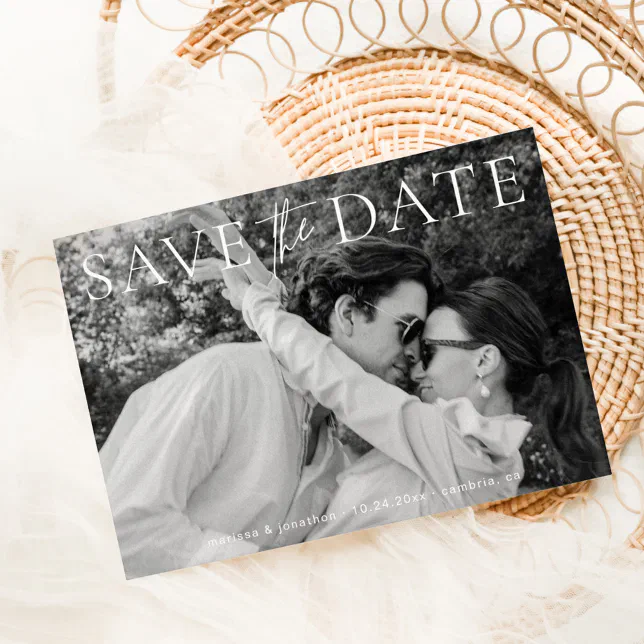 Modern. Sleek & Classic Save the Date | Zazzle