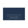 Modern Sleek Elegant Navy Blue Business Card | Zazzle