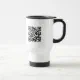 Modern Sleek White Branded Custom Logo Qr Code Mug | Zazzle