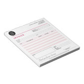 Modern Small Business Invoice Sales Receipt Notepad | Zazzle
