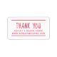 Modern Small Business Red Thank You Sticker | Zazzle