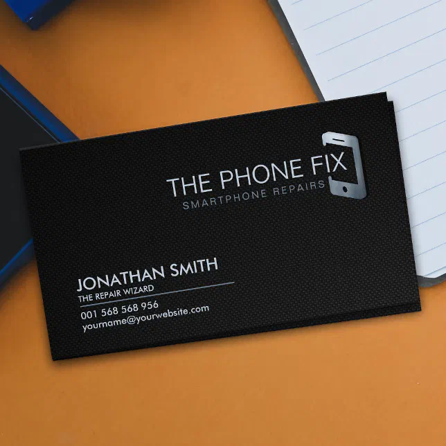 Modern Smartphone Repair Business Card | Zazzle