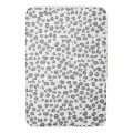 Modern Snow Leopard Animal Print Pattern Bath Mat | Zazzle