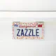 Modern Snow Leopard Animal Print Pattern red License Plate Frame | Zazzle