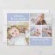 Modern Soft Blue Photo Collage Baby Boy Birth Announcement | Zazzle