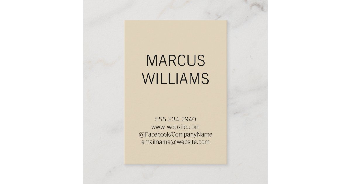 Modern Sophisticated / Beige Business Card | Zazzle