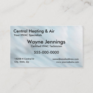 Hvac Business Cards - Business Card Printing | Zazzle