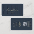 Modern Sound Engineer Audio Professional Dark Blue Business Card | Zazzle