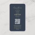 Modern Sound Engineer Audio Professional Dark Blue Business Card | Zazzle
