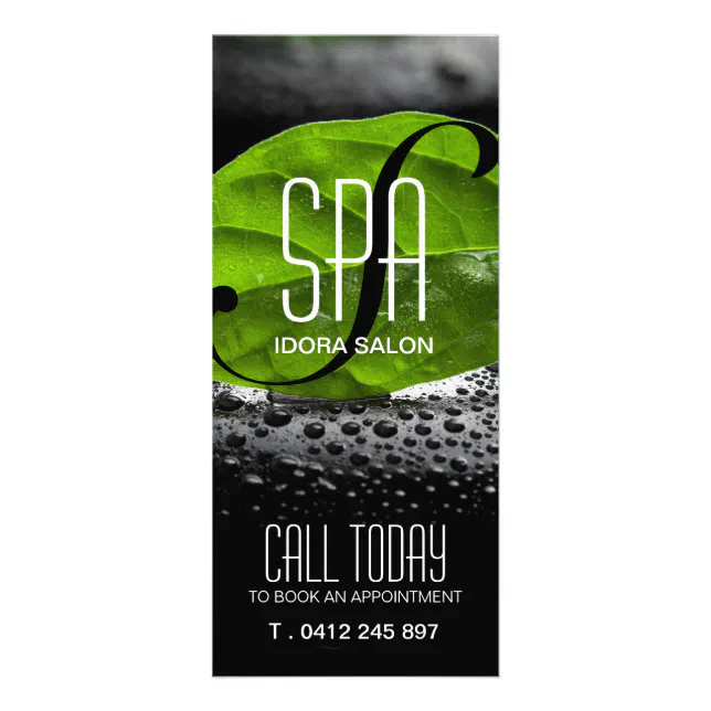 Modern Spa Rack Card | Zazzle