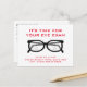 Modern Spectacles Eye Exam Appointment Reminder Postcard | Zazzle